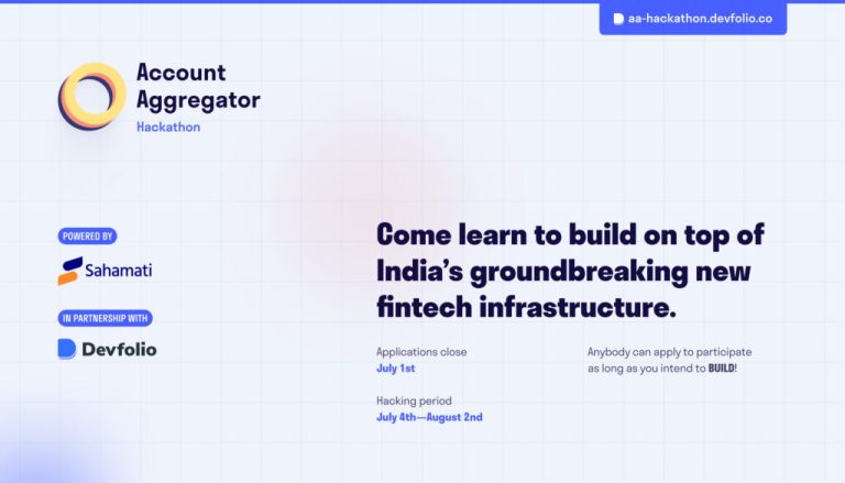 Sahamati Account Aggregator Hackathon - July 2020 - Sahamati
